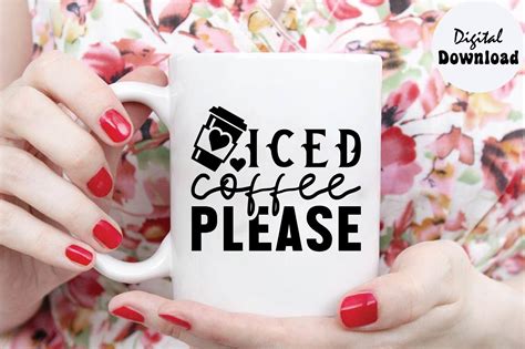 Iced Coffee Please Svg Coffee Svg Graphic By Svg Design Hub · Creative