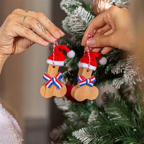 Cadeaux Coquin Coquin Pour Elle Décorations De Noël Pénis X2
