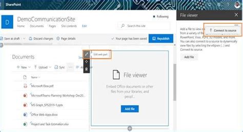 file viewer web part in sharepoint online modern site enjoysharepoint