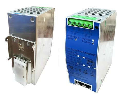 Din Rail Poe Injector Max 90w Output 8023bt Acdc Dual Input 90w Poe