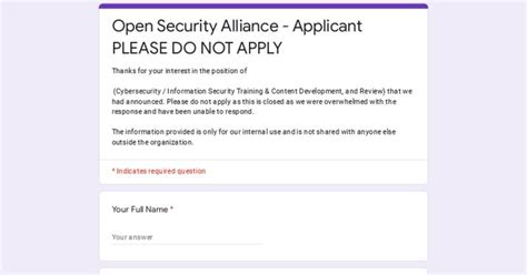 Vapt Jobs On Linkedin Open Security Alliance Applicant Cybersecurity Information Security…
