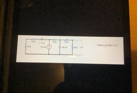 Solved Find V0 T For T 0 Chegg Com