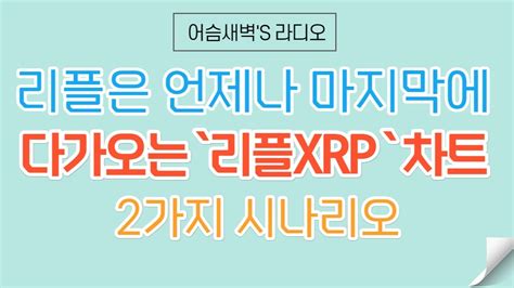 다가올 `리플xrp`의 차트 2가지 시나리오 Youtube