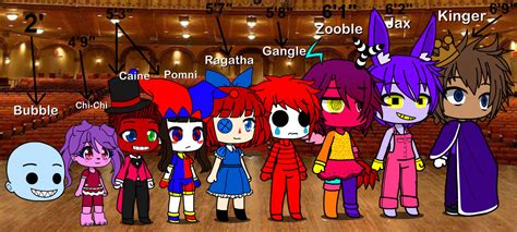 Tadc Characters Heights Ft Chi Chi By Smileheart110 On Deviantart