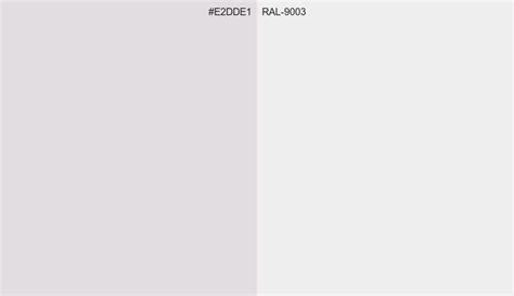 Hex E2dde1 To Ral Code Ral 9003 Conversion Chart Ral Classic
