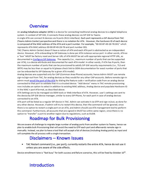 Onboarding Poly Obi With Microsoft Sip Gateway V103122 Pdf