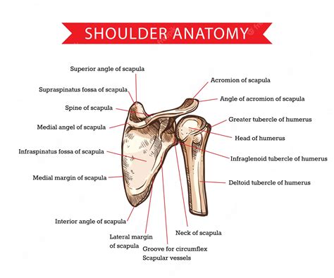 Shoulder Anatomy Diagram Scapula And Humerus Structures Explained 3861722 Clipart Library