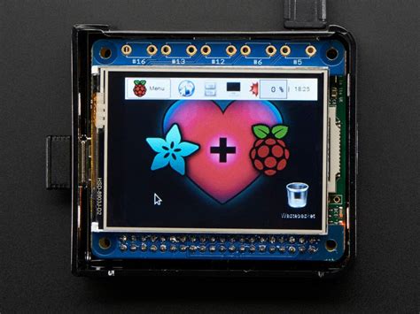 Adafruit Pitft 24 Hat Mini Kit 320x240 Tft Touchscreen The Pi Hut