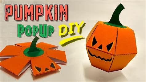 Pumpkin Popup Paper Bomb Great Halloween Diy Youtube