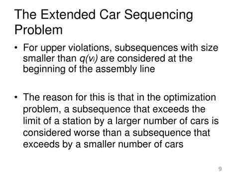 Ppt A Grasp Heuristic To The Extended Car Sequencing Problem