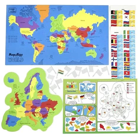 Imagimake Mapology India And World Maps With Capitals Educational