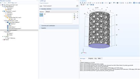 compression analysis of lattice structure
