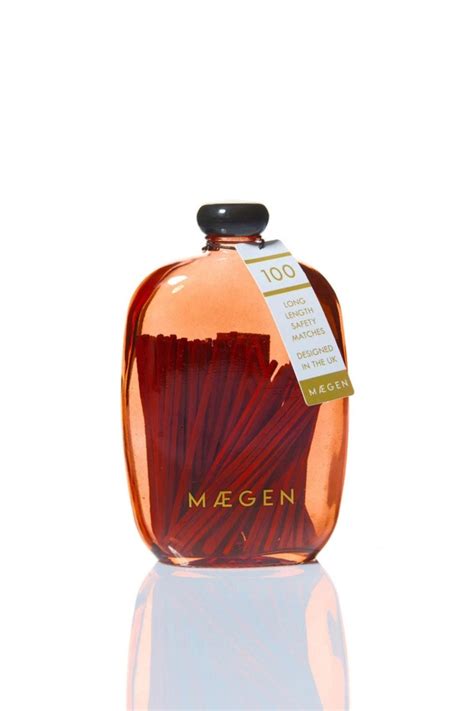 Burnt Orange Matches In Bubble Glass Bottle Experience Boutique
