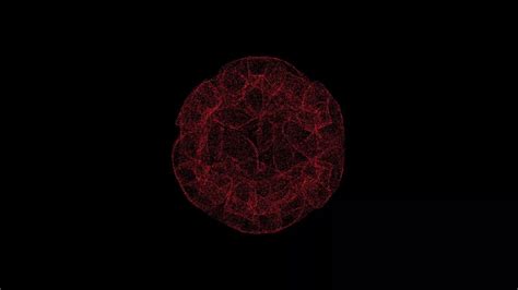 Premium Photo 3d Abstract Alien Sphere On Black Background Object Consisting Of Red Flickering