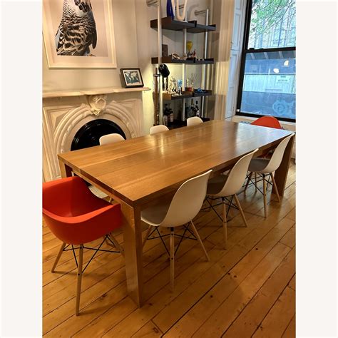 Custom Oak Wood Dining Table Aptdeco