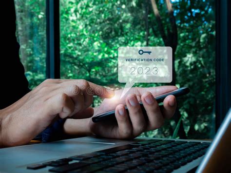 Two Steps Authentication Or 2fa Concept 2023 Verification Code With