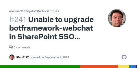 Unable To Upgrade Botframework Webchat In Sharepoint Sso Component