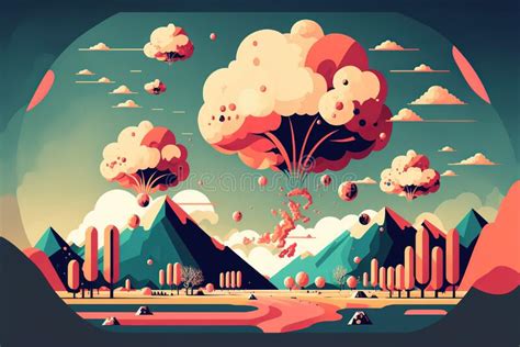 Flat Color Illustration Of Particle Explosion Stock Illustration Illustration Of Creativity