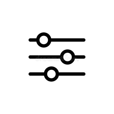 Setting Icon Cog Settings Icon Symbol Stock Vector Illustration Of