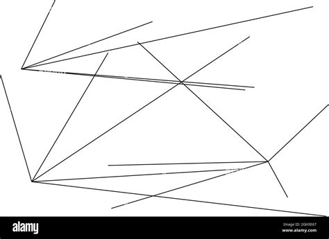 Random Structure Of Angular Geometric Lines Element Irregular Abstract Lines Element Vector