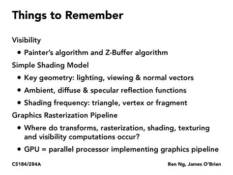 Cs184284a Lecture Slides