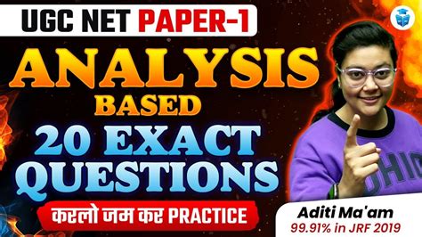 Ugc Net Paper 1 Analysis Based Expected Mcqs Ugc Net Paper 1 Exam Analysis By Aditi Mam Youtube