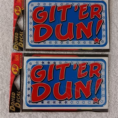 3d Sticker Accessories 3d Git Er Dun 3 X 80 Poshmark