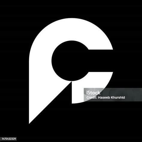 최소한의 Cp 로고 고급 배경에 Pc 편지의 아이콘입니다 Cp 모노그램 이니셜을 기반으로 한 로고 아이디어 전문적인 다양한 문자 기호와 배경에 Pc 로고 0명에 대한 스톡