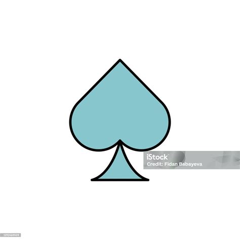 포커 라인 아이콘 표지판과 기호는 흰색 배경의 웹 로고 모바일 앱 Ui Ux에 사용할 수 있습니다 가능성에 대한 스톡 벡터 아트 및 기타 이미지 Istock