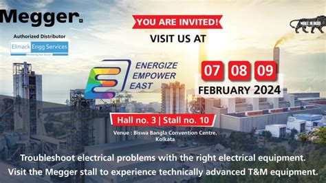 Elmack Engg Services Pvt Ltd On Linkedin Megger E3exhibition Elmackenggservices