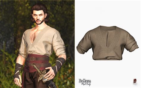 Second Life Marketplace Stitched Svend Tunic Beige