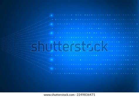 Big Data Visualization Technology Abstract Futuristic Stock Vector
