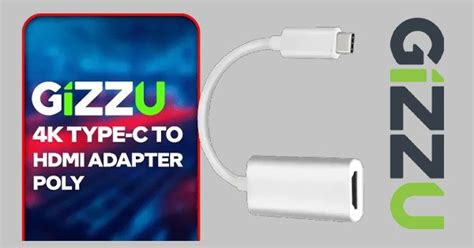 Gizzu K Type C To HDMI Adapter Poly High Quality Video Transfer