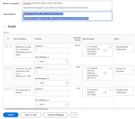 Workday Requisition Instructions Tech Hub