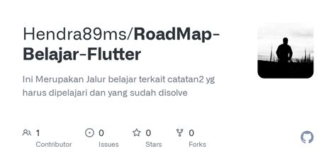 Github Hendra Ms Roadmap Belajar Flutter Ini Merupakan Jalur