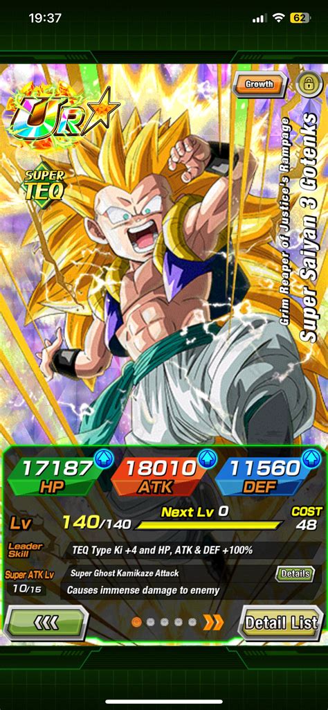 How Did You Guys Build Teq Ssj 3 Gotenks R Dokkanbattlecommunity