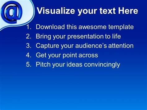 Email Sign Internet PowerPoint Templates And PowerPoint Themes
