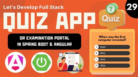 Call Api And Show Questions Of Test In Angular Quiz App Or Exam Portal Spring Boot And Angular