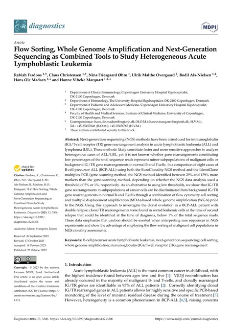 pdf flow sorting whole genome amplification and next generation