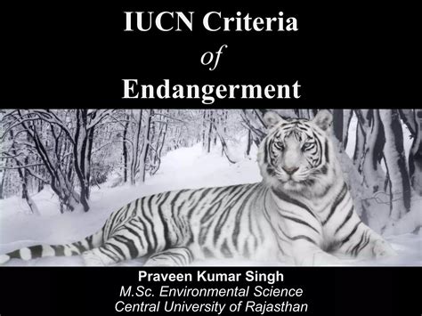 Iucn Criteria Ppt