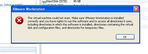 Application Development The Virtual Machine Could Not Start VMware Workstation