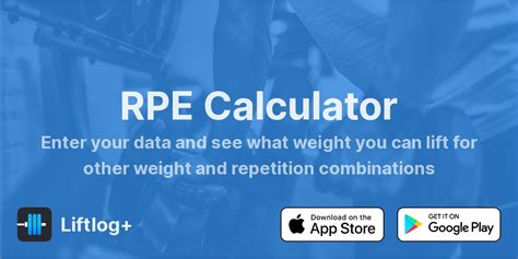 Rpe Calculator Liftlog