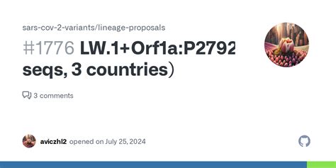 Lw1orf1ap2792sst33i17 Seqs 3 Countries · Issue 1776 · Sars Cov
