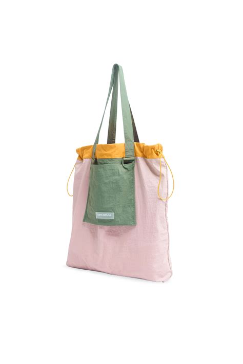 Colourblock Drawstring Toggle Tote Beyond The Vines Beyond The