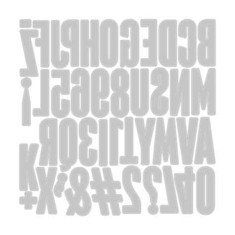 Sizzix Thinlits Die Set By Tim Holtz Alphanumeric Bulletin