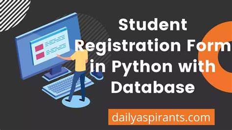 Student Registration Form In Python With Database