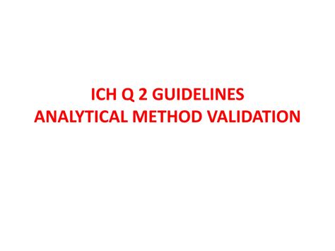 Analytical Method Validation Pptx