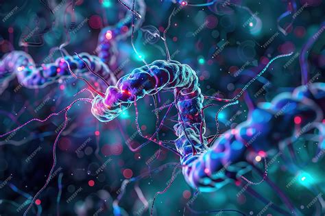 Premium Photo Closeup Of A 3d Rendered Neuron With Synaptic Connections