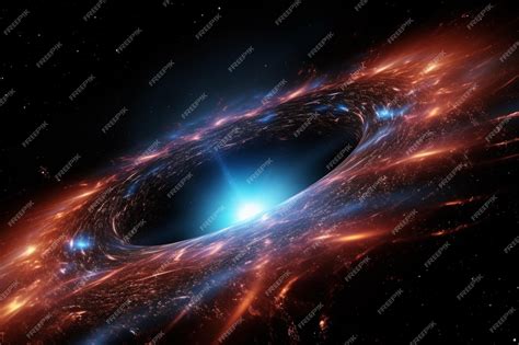 Premium Ai Image Black Hole Wormhole Gravity In The Galaxy Space The Force Of Gravity