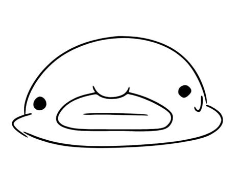 Blobfish Coloring Pages ColoringLib